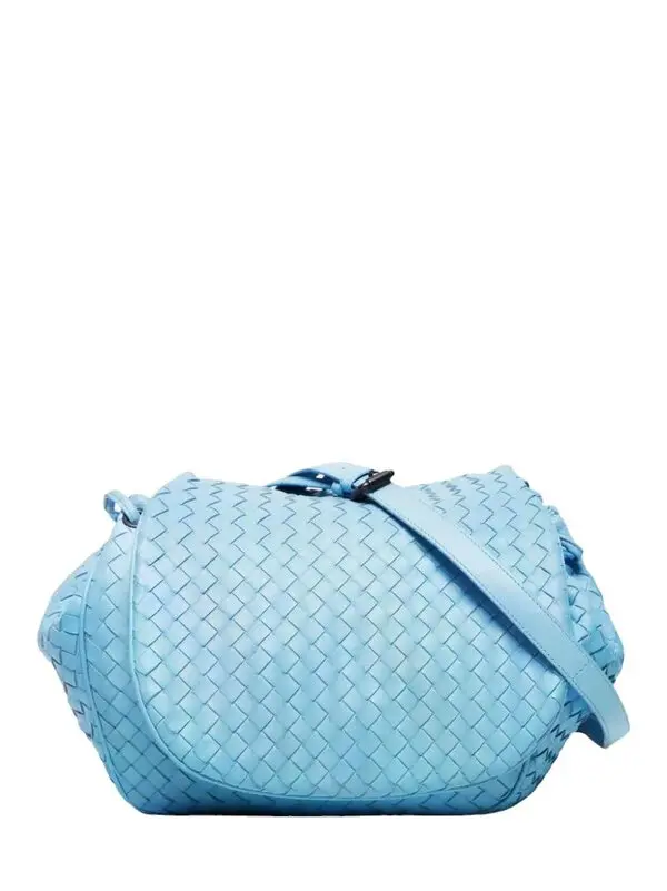 Bottega Veneta Intrecciato Shoulder Bag - Blue