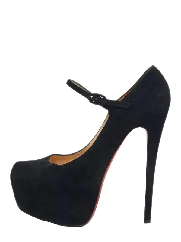 CHRISTIAN LOUBOUTIN 165mm Suede Platform Pumps - Black