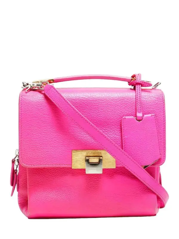 Balenciaga 2000s Leather Tote Bag - Pink