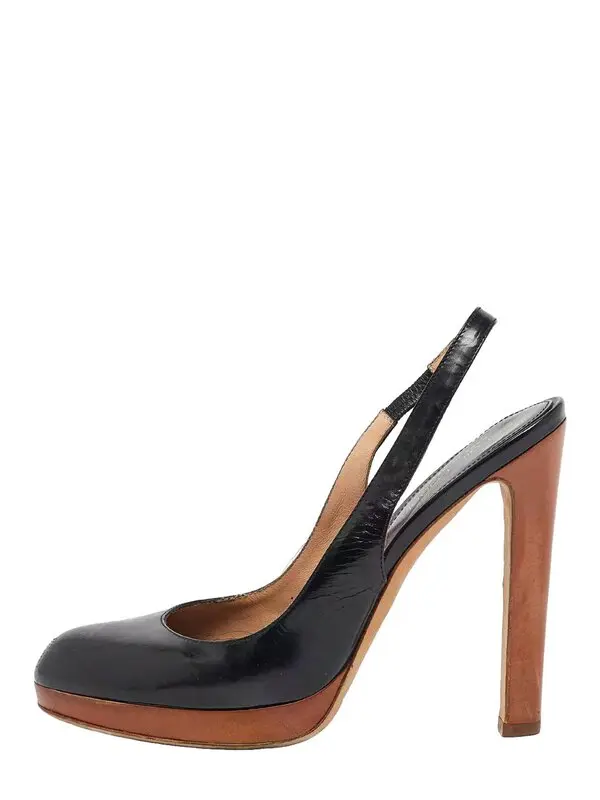 SERGIO ROSSI 120mm Slingback Platform Pumps - Black