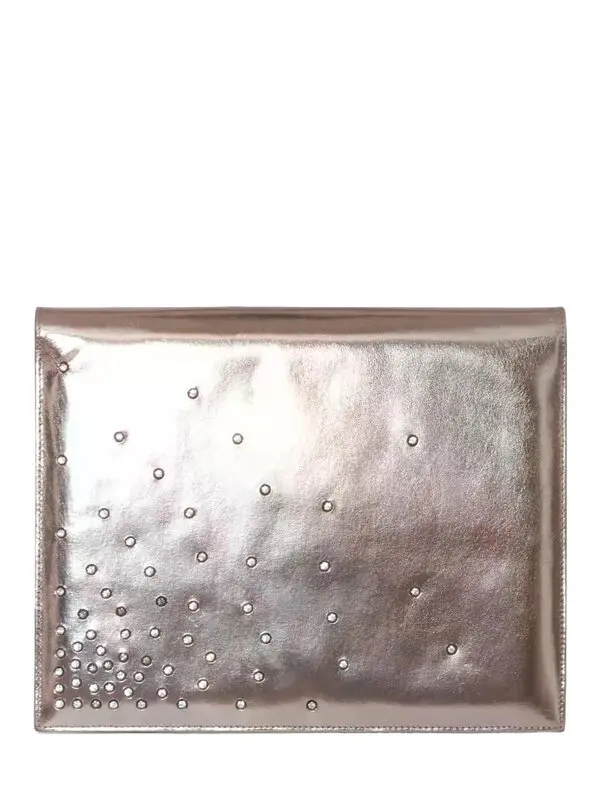Vintage Metallic-effect Clutch Bag - Neutrals
