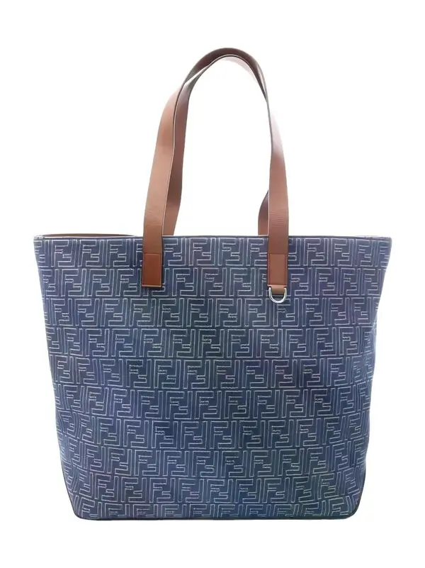 Fendi Ff-motif Tote Bag - Blue