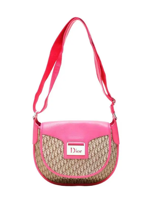 Dior Pre-owned Trotter Shoulder Bag - Pink