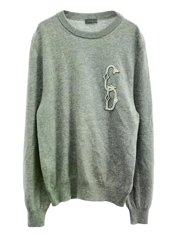 Dior 2010s Cd-logo Cashmere Sweater - Green