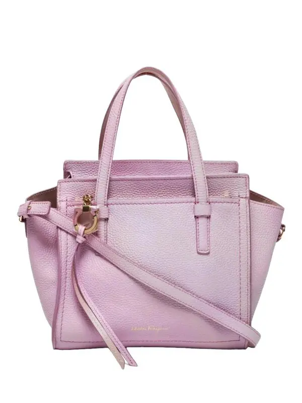 FERRAGAMO 2010-2020s Amy Leather Tote Bag - Pink