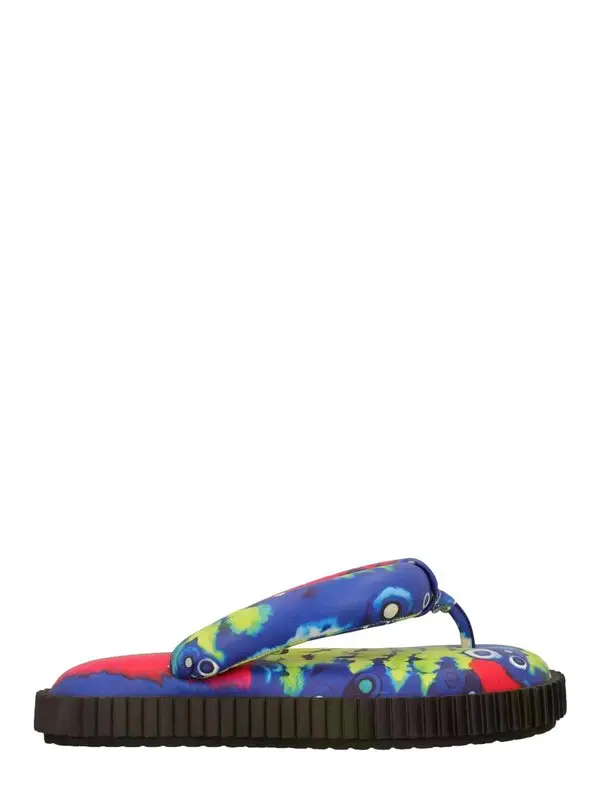 Moschino Tie-dye Padded Flip-flops - Blue