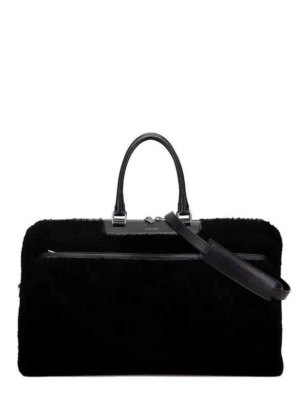 Saint Laurent 2018 Shearling Travel Bag - Black