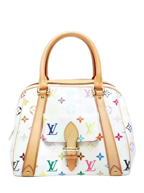LOUIS VUITTON 2007 Priscilla Monogram Multicolor Tote - White