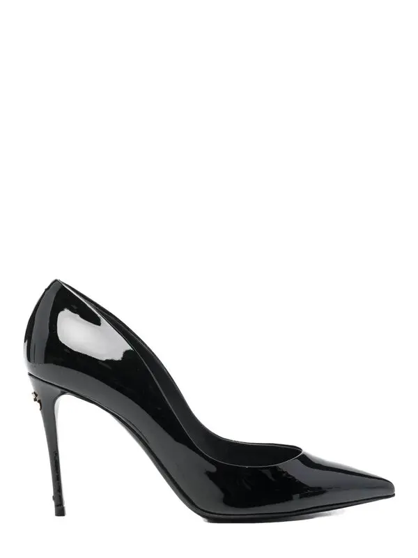 Dolce & Gabbana Cardinale 90mm Patent Leather Pumps - Black