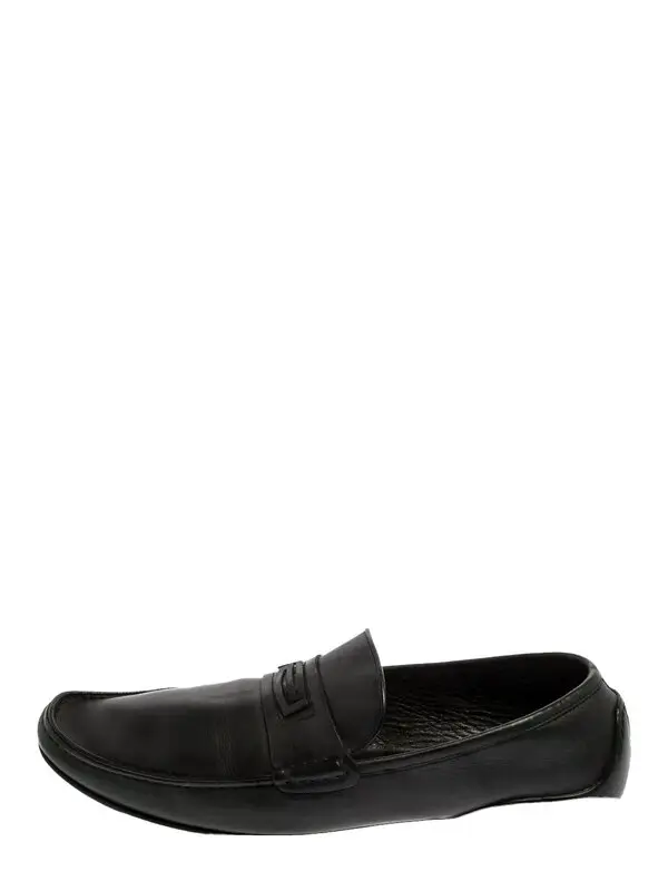 Versace Greca-detailed Loafers - Black