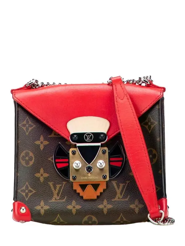 LOUIS VUITTON 2014 Monogram Tribal Mask Pochette Pm - Brown