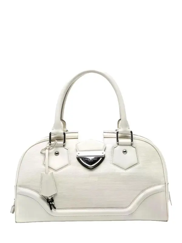 LOUIS VUITTON Epi Bowling Montaigne Gm Handbag - White