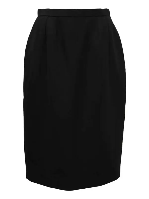 Dior Wool Pencil Skirt - Black
