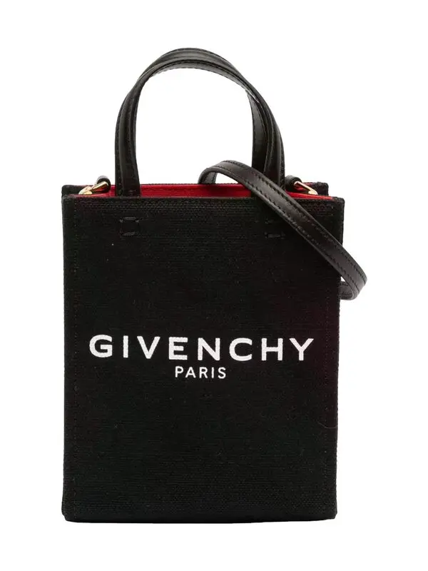 Givenchy 2010-2025 Mini Canvas G Tote Satchel - Black