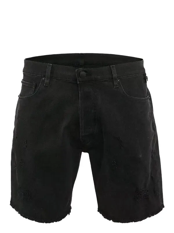 Zadig&Voltaire Raw-edge Denim Shorts - Black