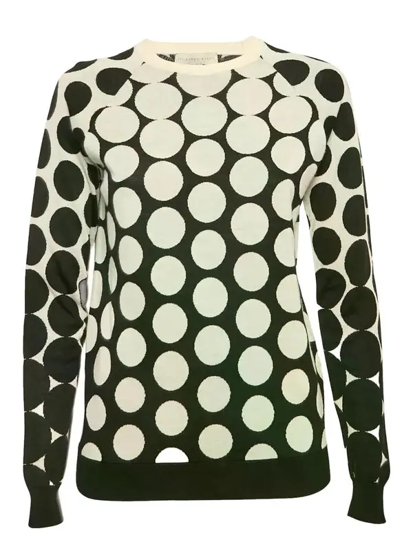 Stella McCartney Polka-dot Pattern Wool Sweater - Black