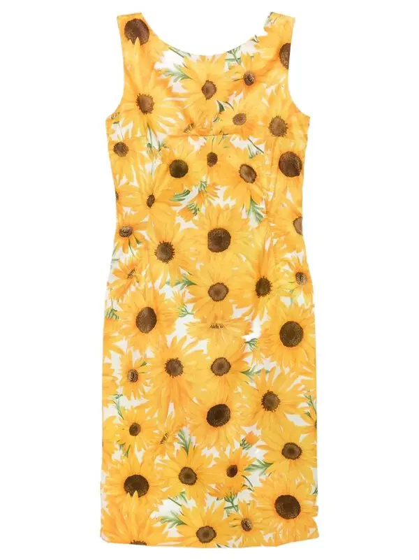 Dolce & Gabbana Sunflower Dress - Yellow