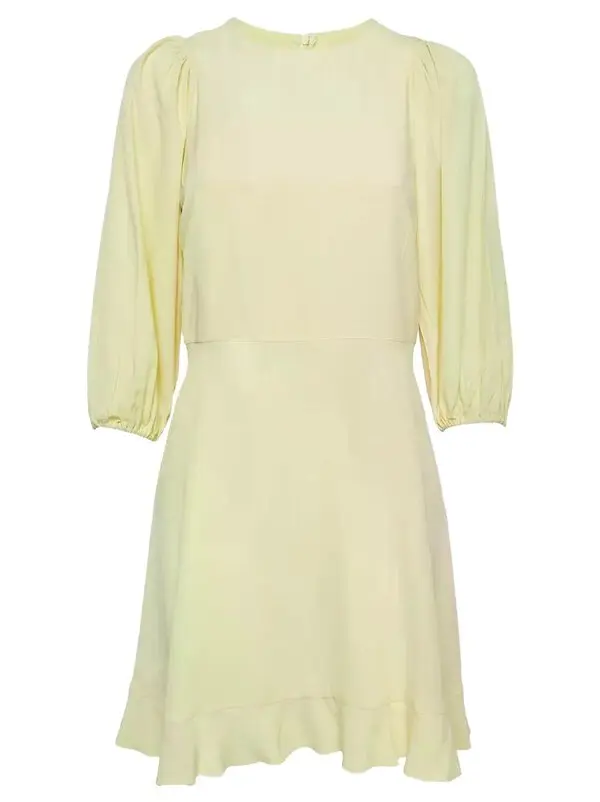 Valentino Garavani Ruffle-detailing Midi Dress - Yellow
