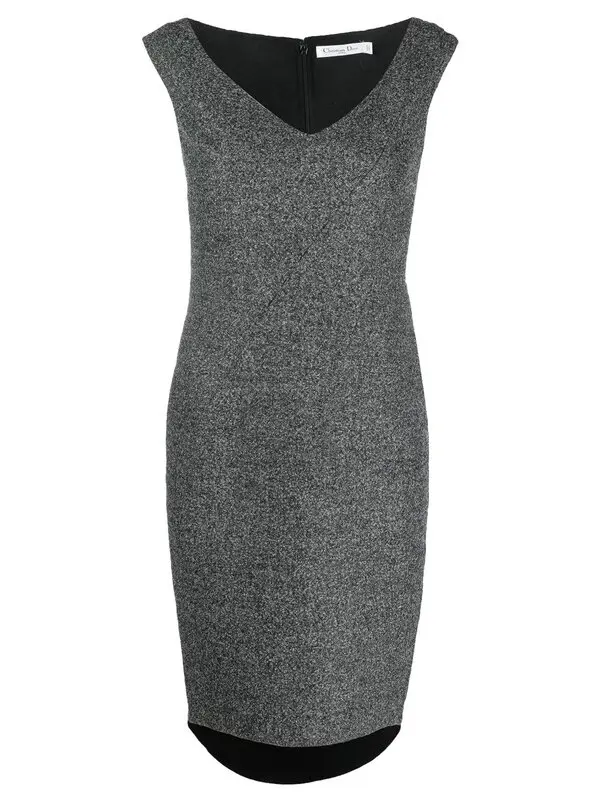 Dior 2010s V-neck Sleeveless Dress - Grey