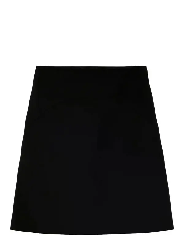 Prada Panelled A-line Skirt - Black