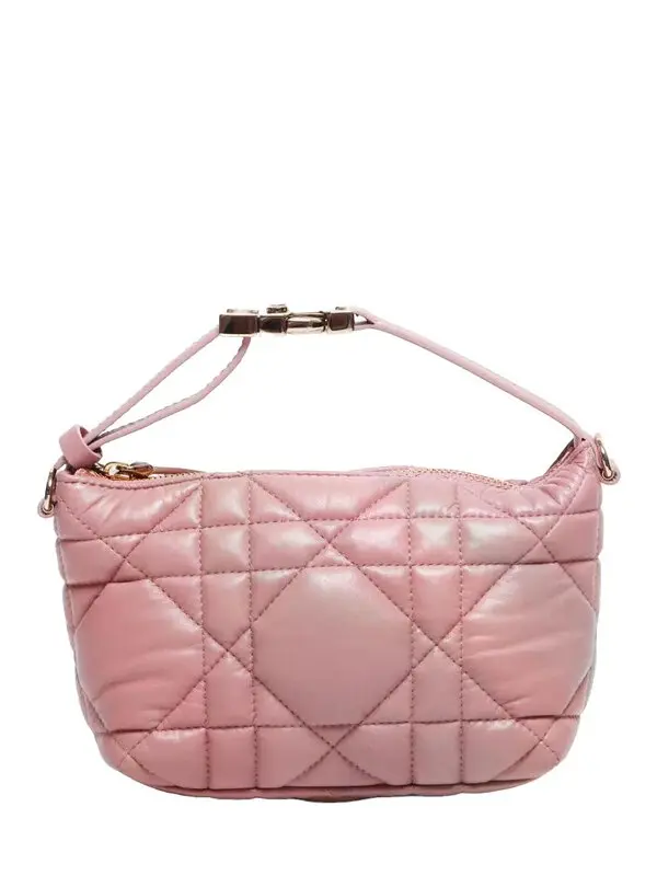 Dior Pre-owned 2000s Cannage Nomad Pouch Bag - Pink