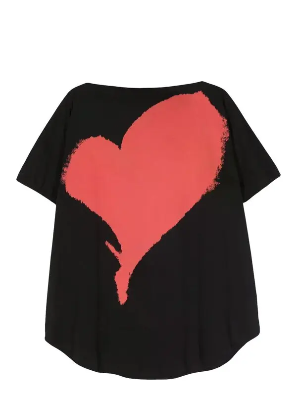 VIVIENNE WESTWOOD Heart-print Cotton T-shirt - Blue