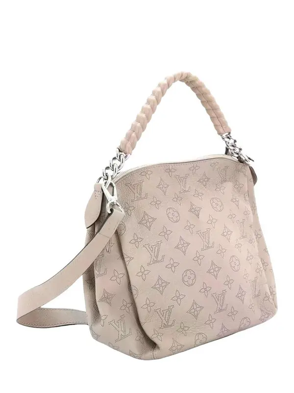 LOUIS VUITTON Babylone Hobo Bag Mahina Leather Bb - Neutrals