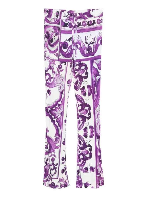 Dolce & Gabbana Graphic-print Track Pants - White
