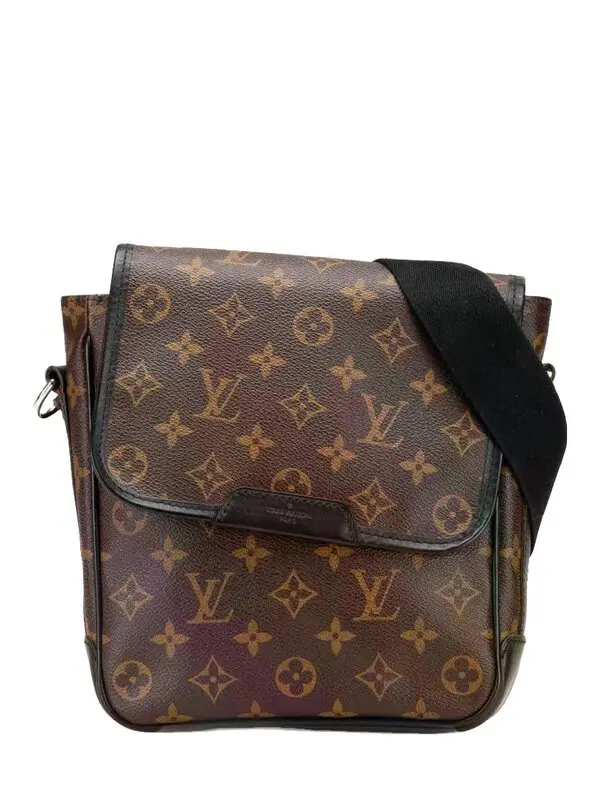 LOUIS VUITTON Monogram Macassar Bass Pm Crossbody Bag - Black