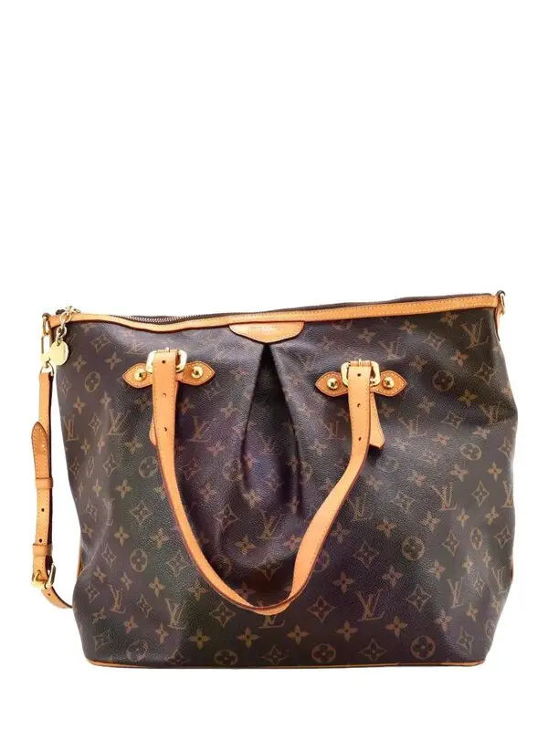 LOUIS VUITTON Palermo Handbag Monogram Canvas Gm Tote Bag - Brown