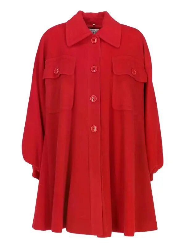 Gianfranco Ferre 1980s Wool Coat - Red