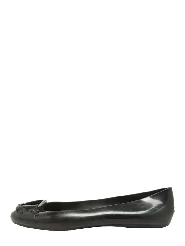 JIMMY CHOO Buckle-embellished Ballet Flats - Black