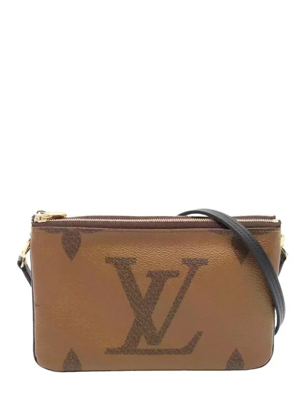 LOUIS VUITTON 2020 Monogram Giant Reverse Shoulder Bag - Brown