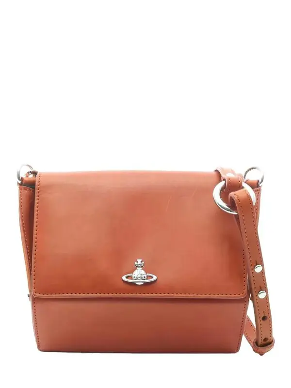 VIVIENNE WESTWOOD 2010s Sapphire Orb Cross Body Bag - Brown