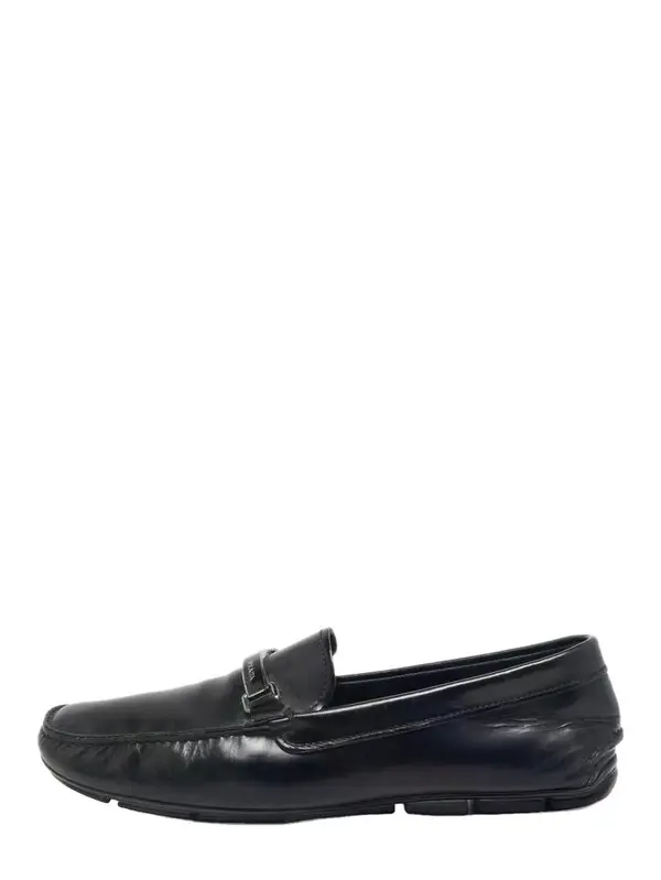 Prada Logo-plaque Loafers - Black