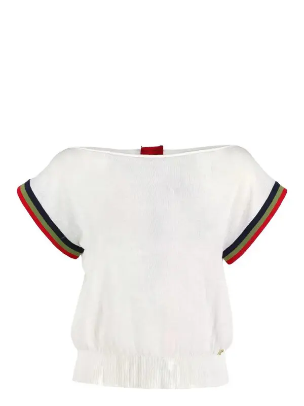Roberta Di Camerino Knitted T-shirt - White