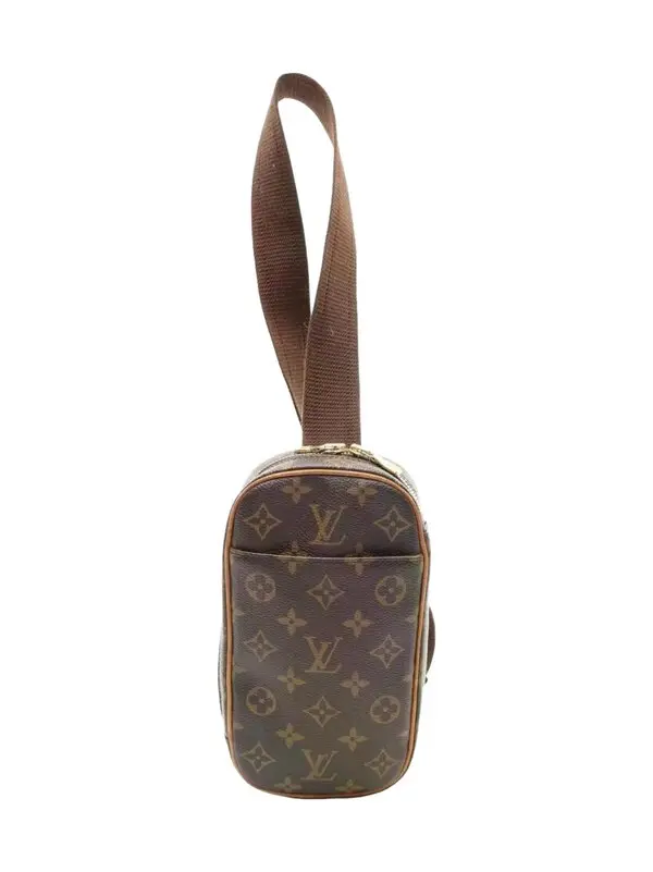 LOUIS VUITTON 2004 Pochette Ganja Crossbody Bag - Brown