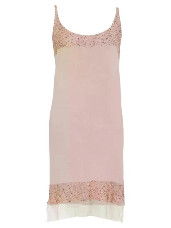KRIZIA Bead-embellished Midi Dress - Pink