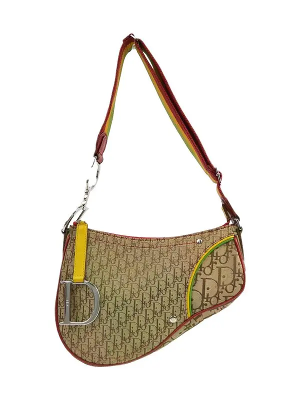Dior 2004 Rasta Line Saddle Shoulder Bag - Neutrals