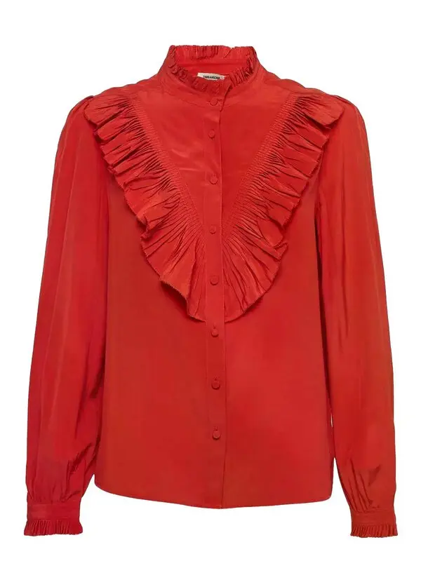 Zadig&Voltaire Ruffled Shirt - Red