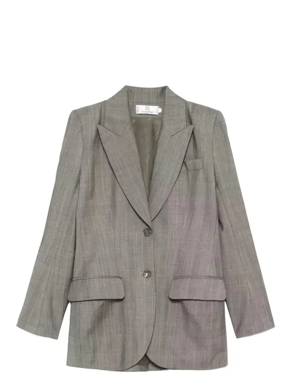 Givenchy 1990s Check-pattern Blazer - Grey
