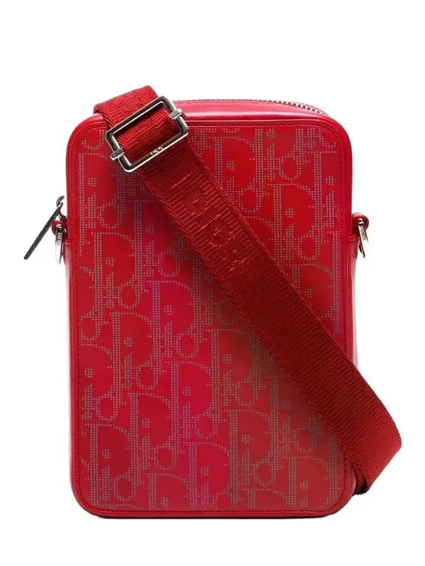 Dior 2021 Leather Crossbody Bag - Red