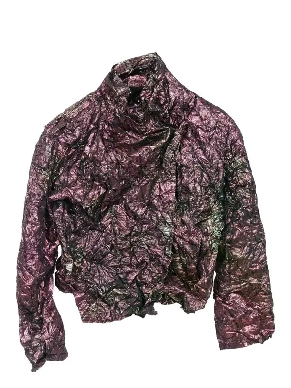 Issey Miyake 2010s Crease-effect Jacket - Pink