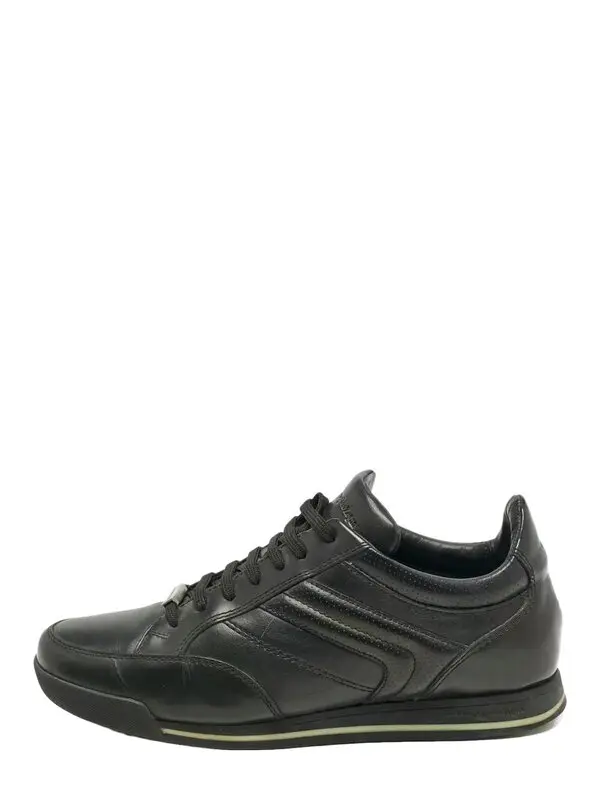 Ermenegildo Zegna Leather Sneakers - Black