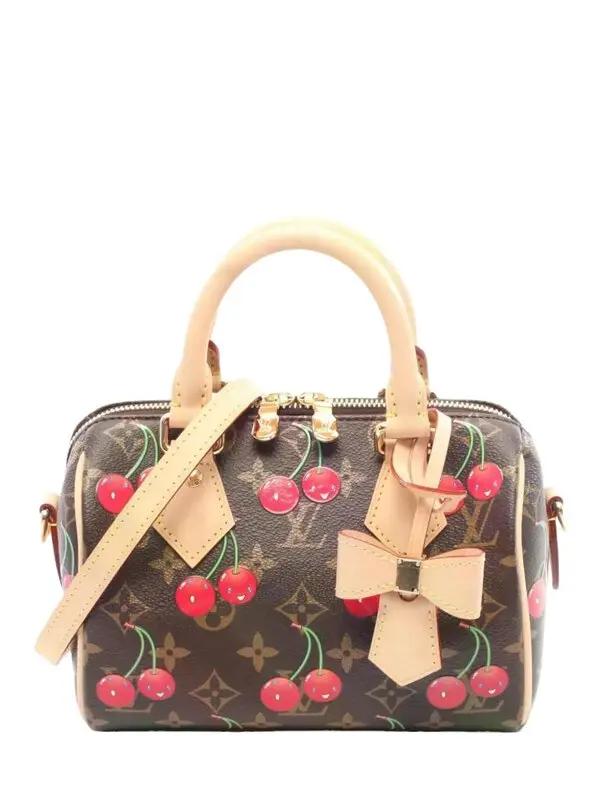 LOUIS VUITTON Takashi Murakami 2021 Speedy Bandouliere 20 Tote Bag - Brown