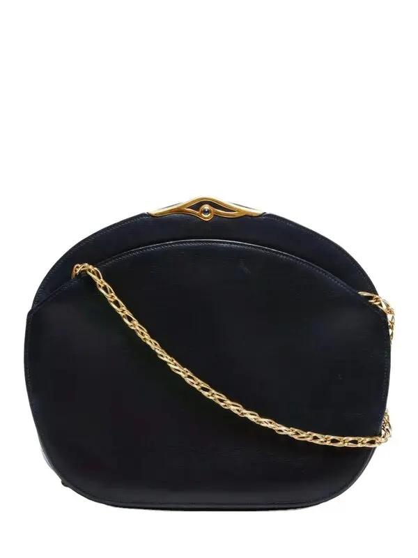 CARTIER 1990-2000s Leather Shoulder Bag - Black