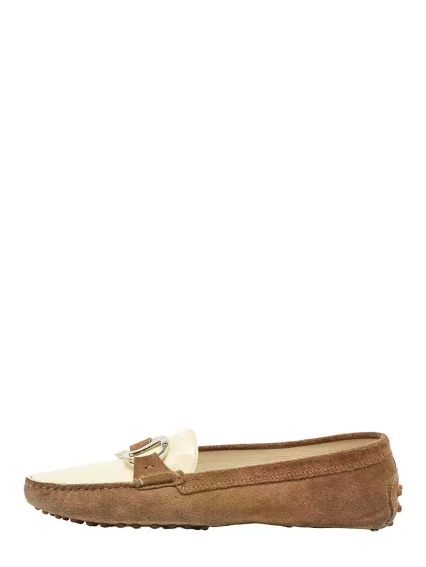 TOD'S Two-tone Slip-on Loafers - Brown