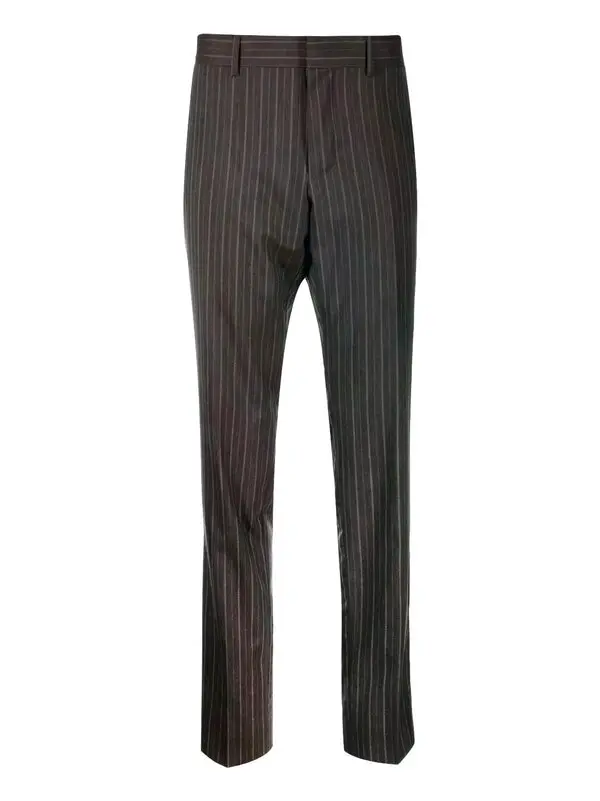 Gucci 2000s Pinstriped Trousers - Grey