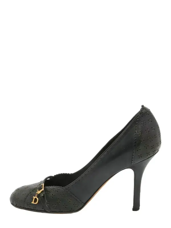 Dior 90mm Cut-out Leather Pumps - Black