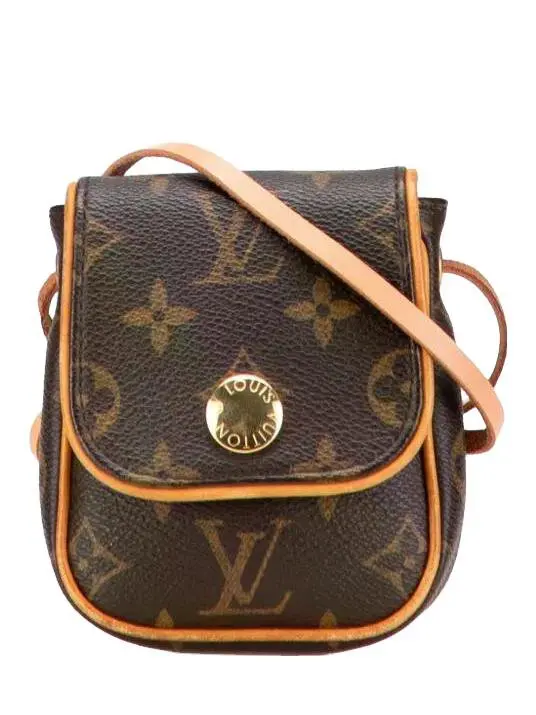 LOUIS VUITTON Monogram Pochette Cancun Crossbody Bag - Brown
